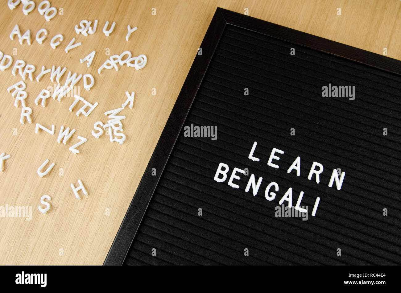 learn language sign on black background Stock Photo - Alamy