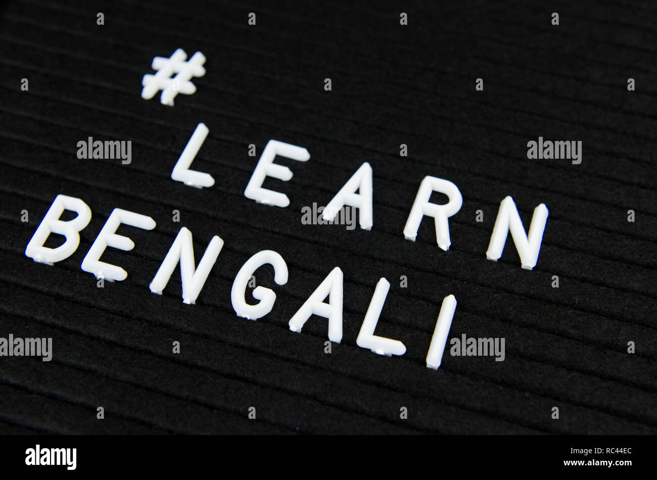 learn language sign on black background Stock Photo - Alamy