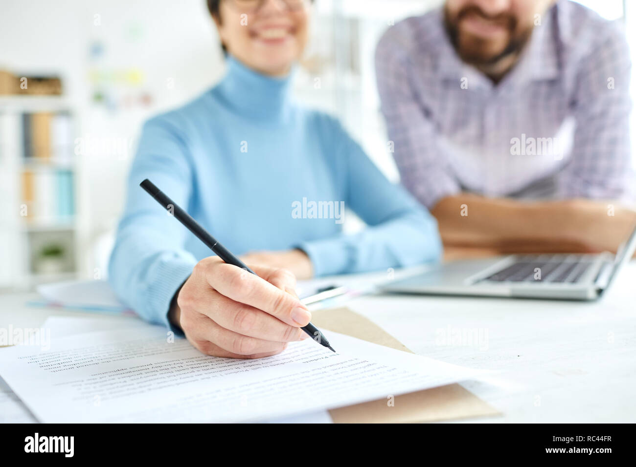 Going to sign contract Stock Photo - Alamy