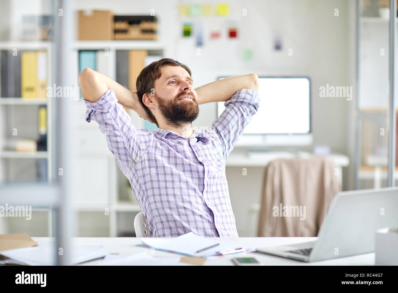 Short break in office Stock Photo - Alamy