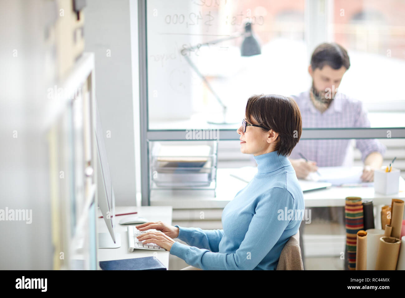 Designer at work Stock Photo - Alamy
