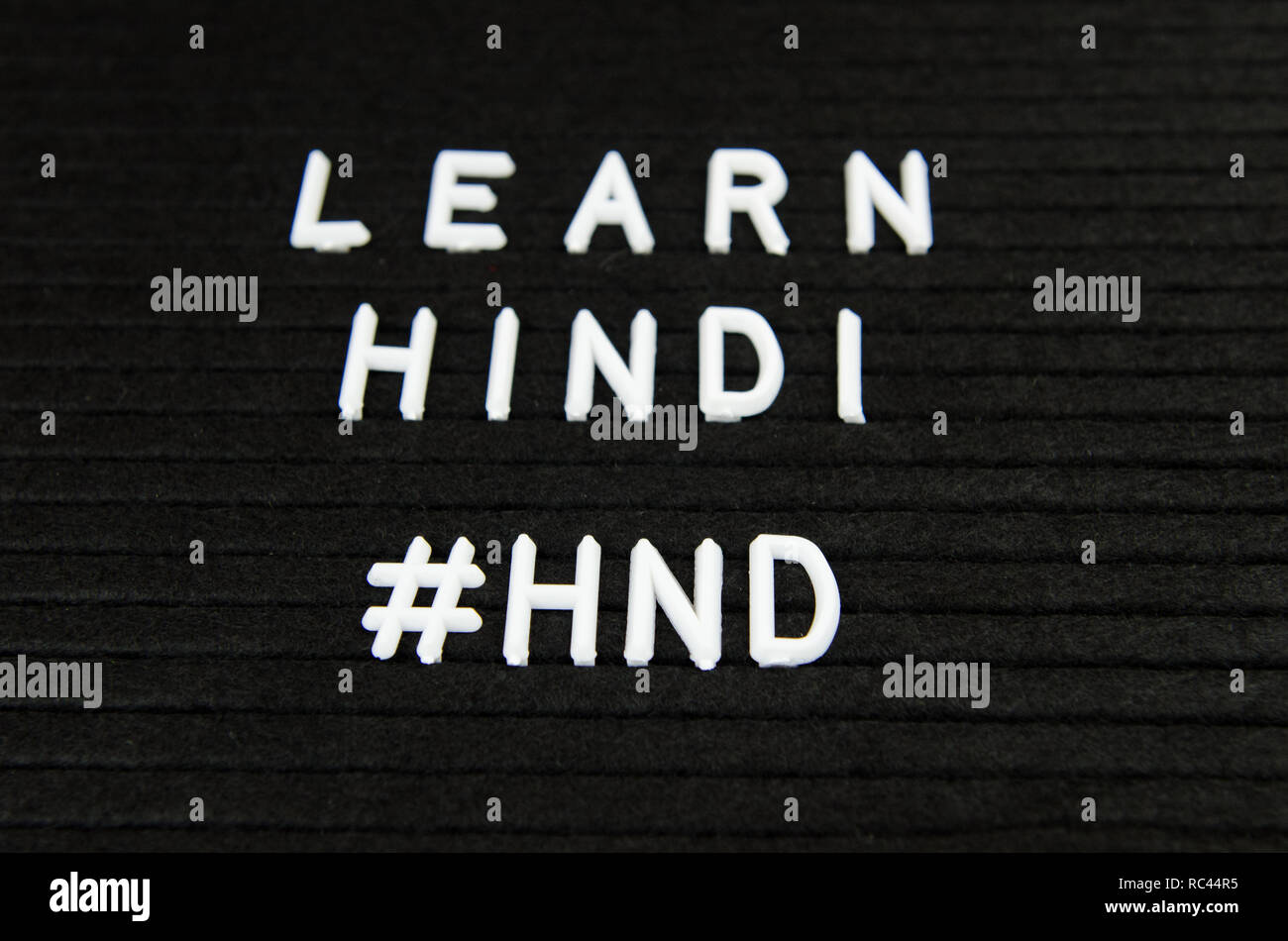 learn language sign on black background Stock Photo - Alamy