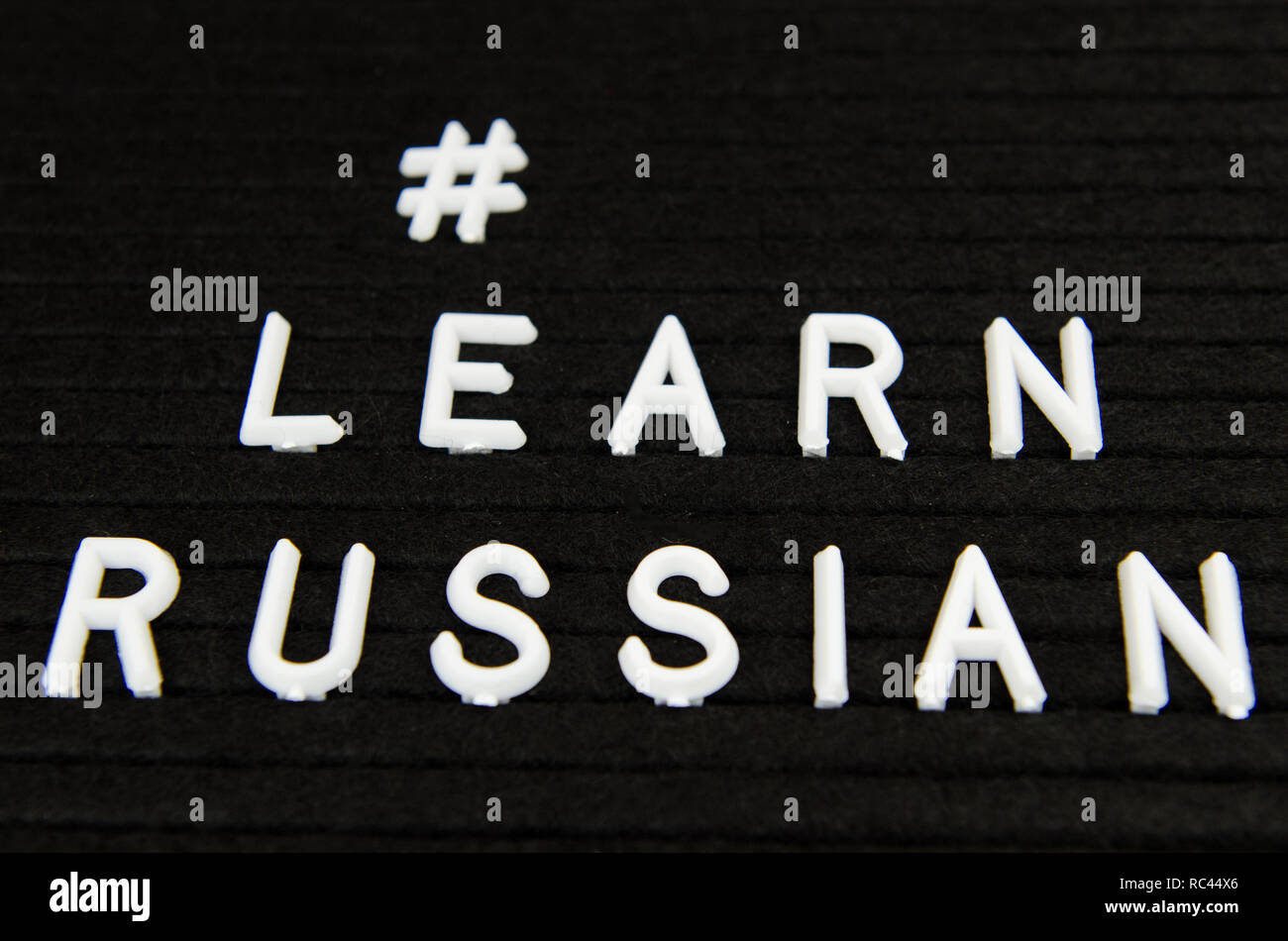 learn language sign on black background Stock Photo - Alamy