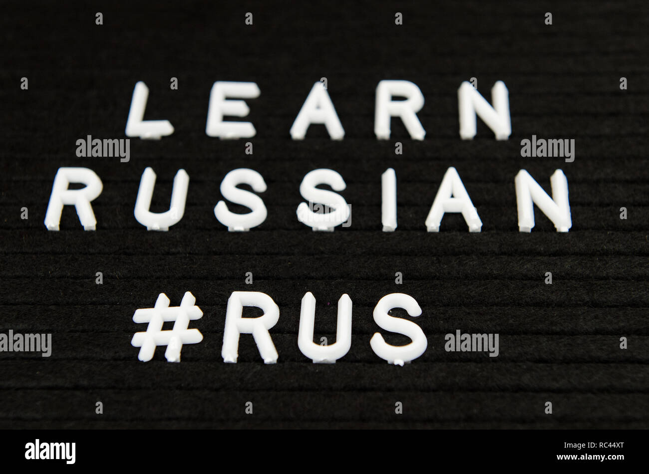 learn language sign on black background Stock Photo - Alamy