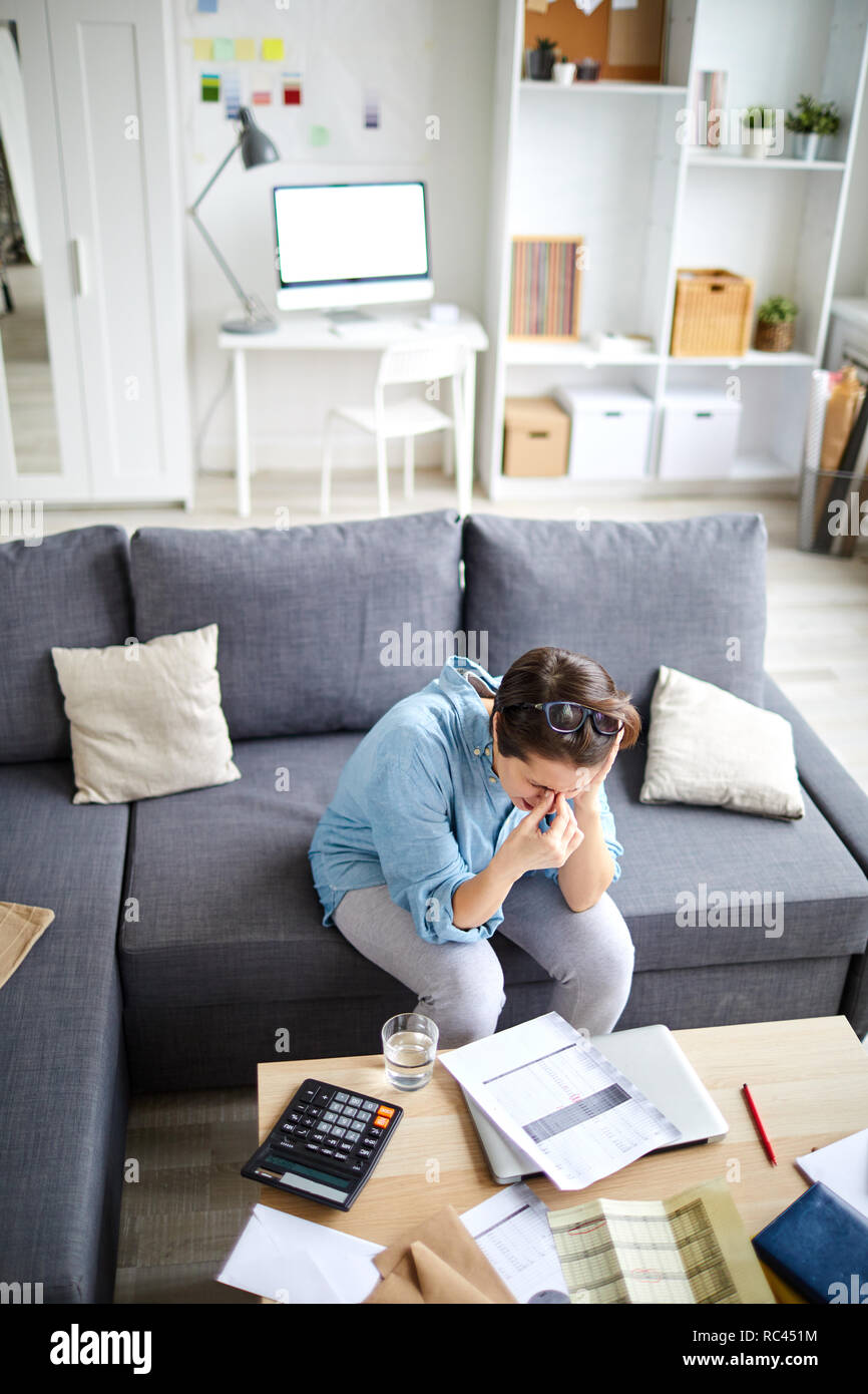 Woman bending over table hi-res stock photography and images - Alamy