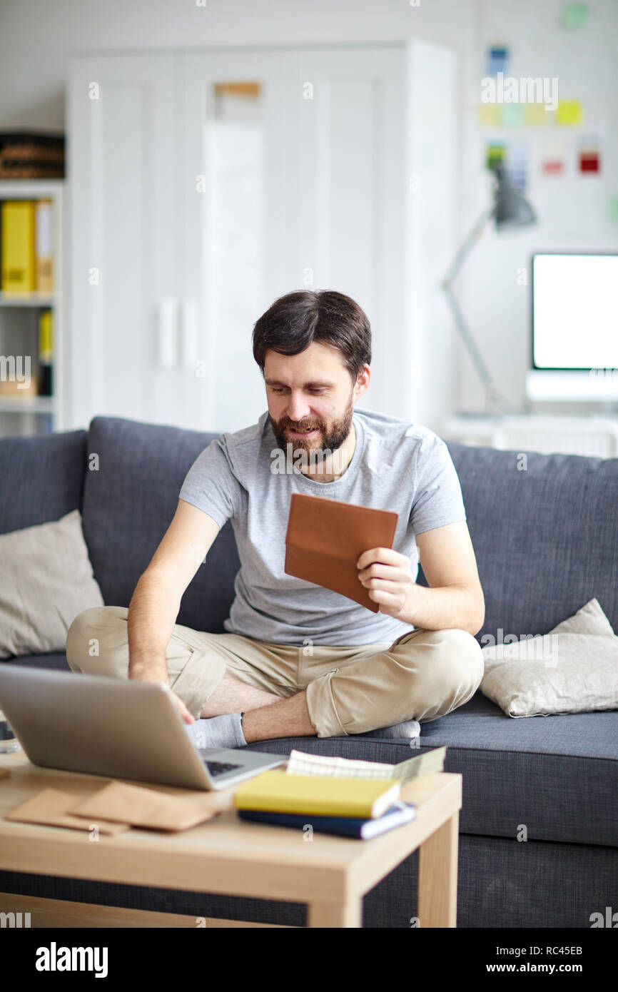 Filling in online form Stock Photo - Alamy