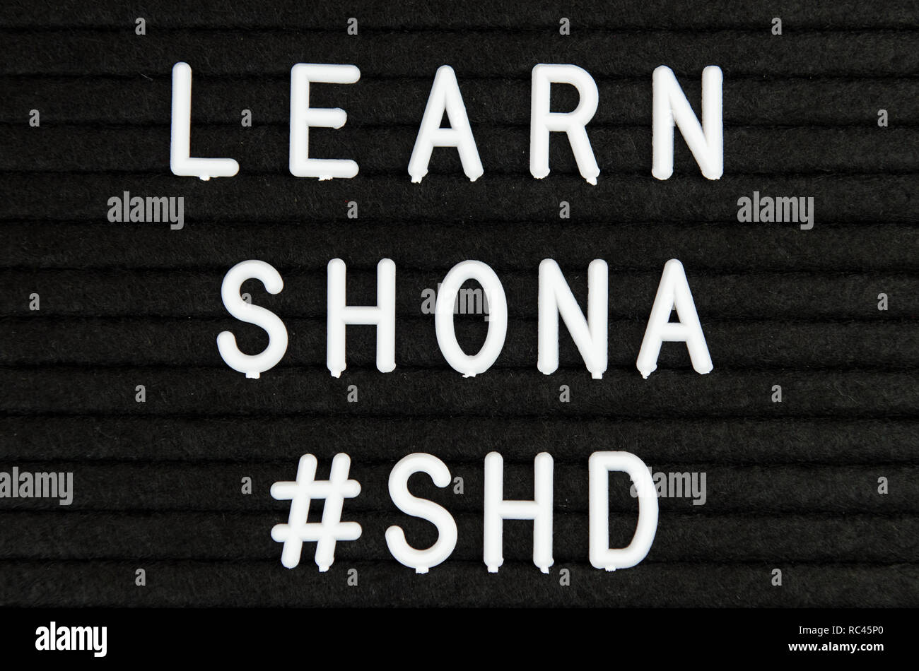 learn language sign on black background Stock Photo - Alamy