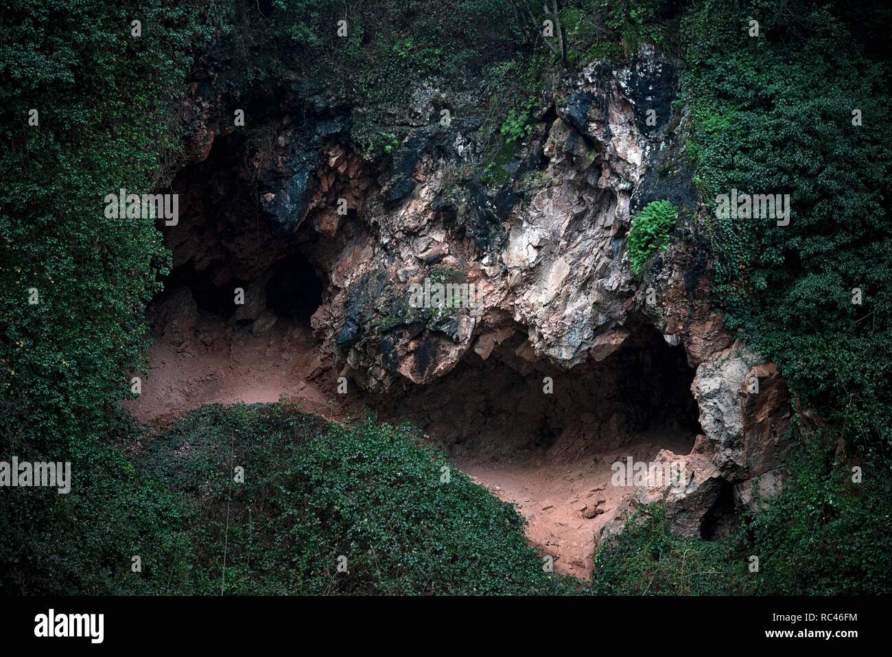 natural cave on mountain Stock Photo - Alamy