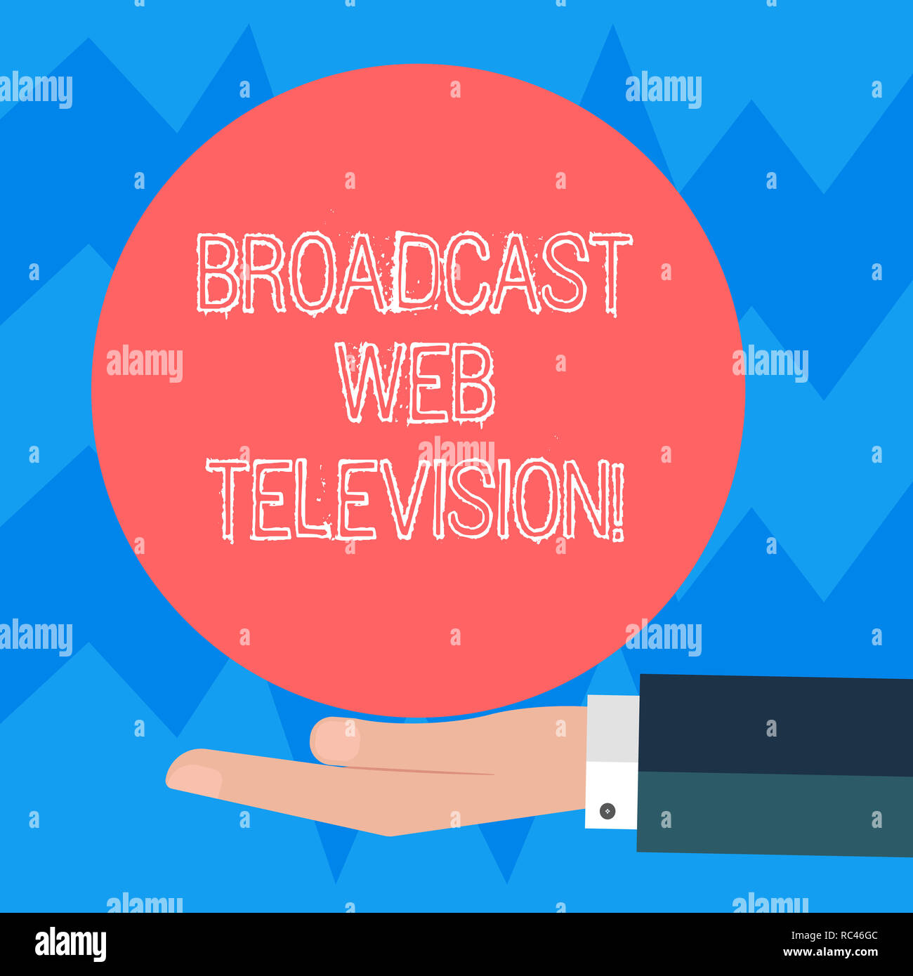 Text sign showing Broadcast Web Television. Conceptual photo media ...