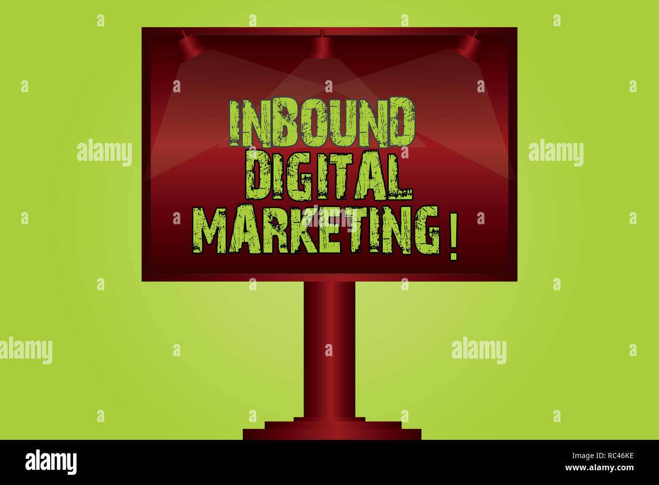 Text sign showing Inbound Digital Marketing. Conceptual photo elements ...