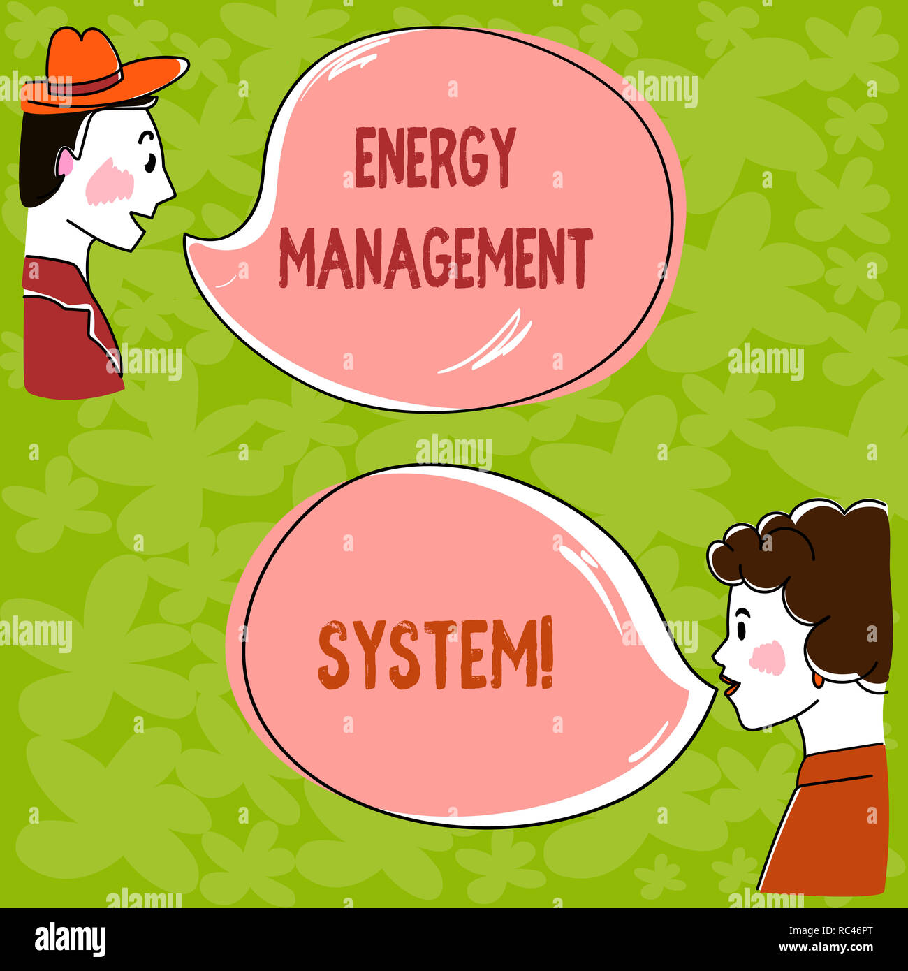 Handwriting text Energy Management System. Concept meaning Use to ...
