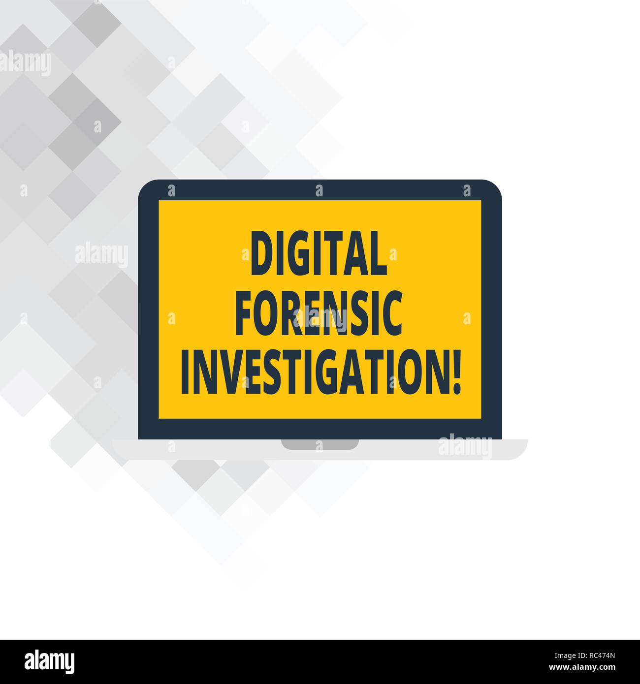 Writing note showing Digital Forensic Investigation. Business photo ...