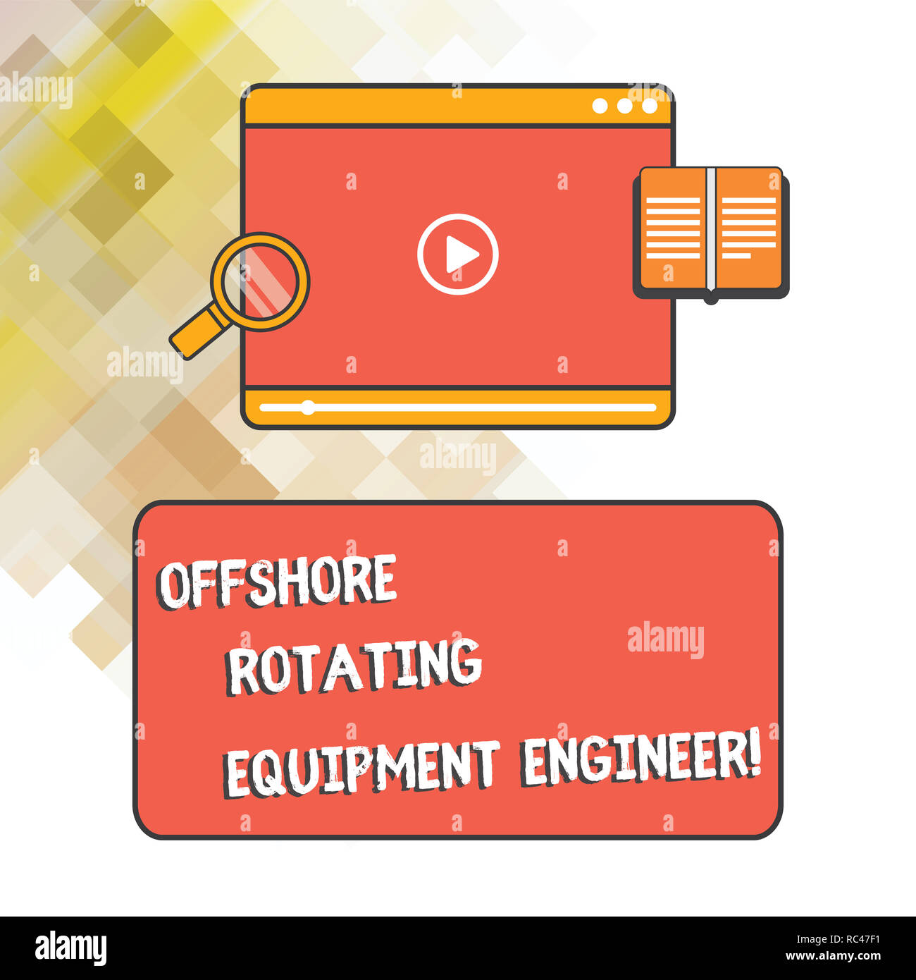 Word writing text Offshore Rotating Equipment Engineer. Business ...