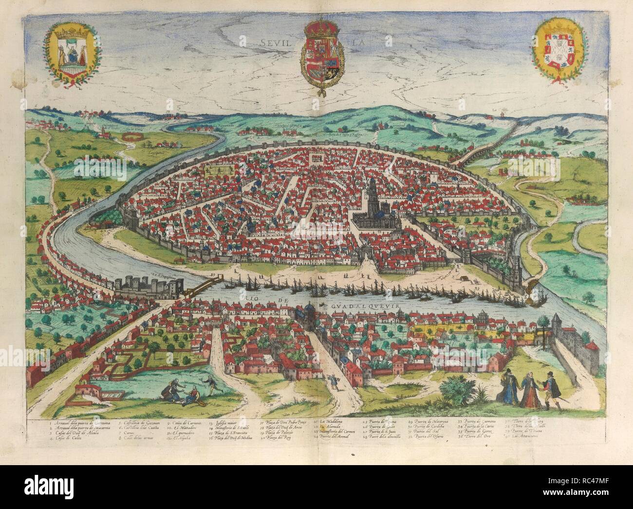 16th century map of seville hi-res stock photography and images - Alamy