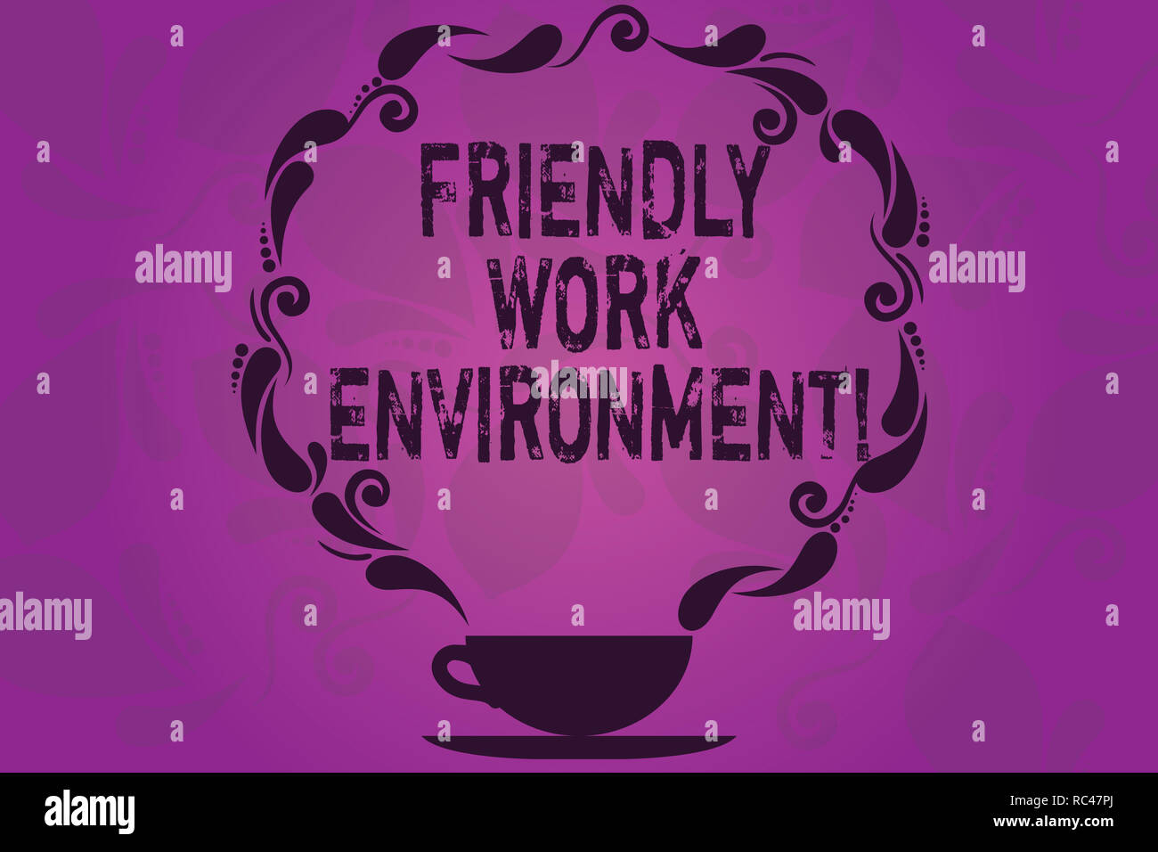 Text sign showing Friendly Work Environment. Conceptual photo ...