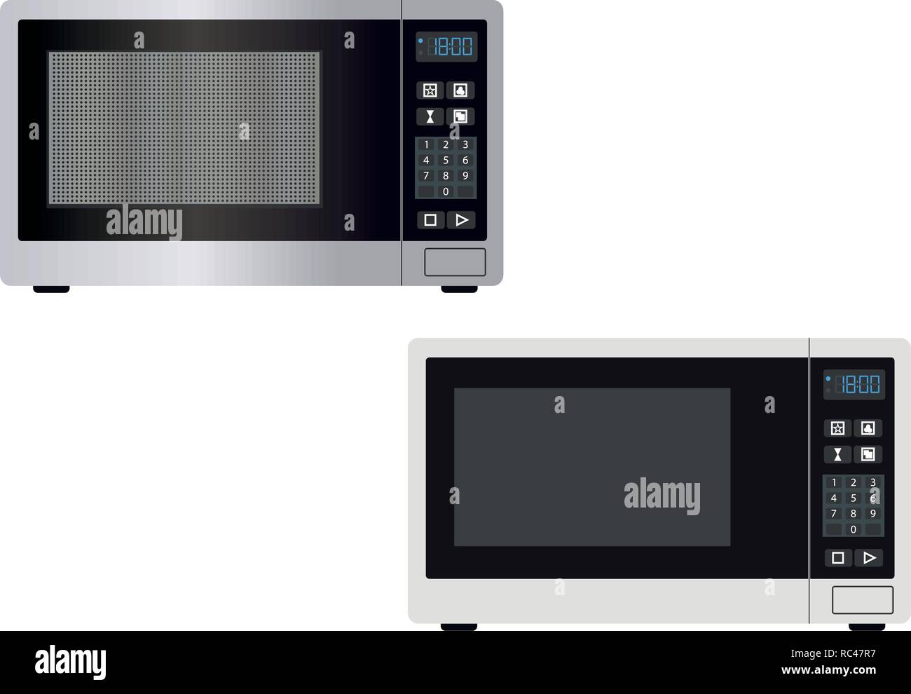 Abstract microwave, isolated on a white background - vector ...