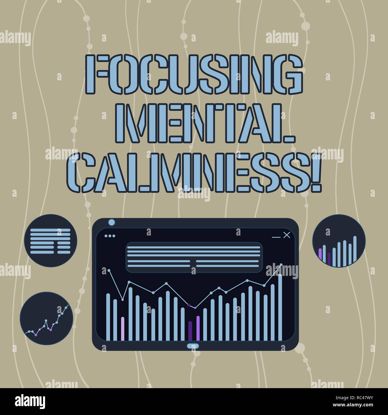 Handwriting text Focusing Mental Calmness. Concept meaning free the ...