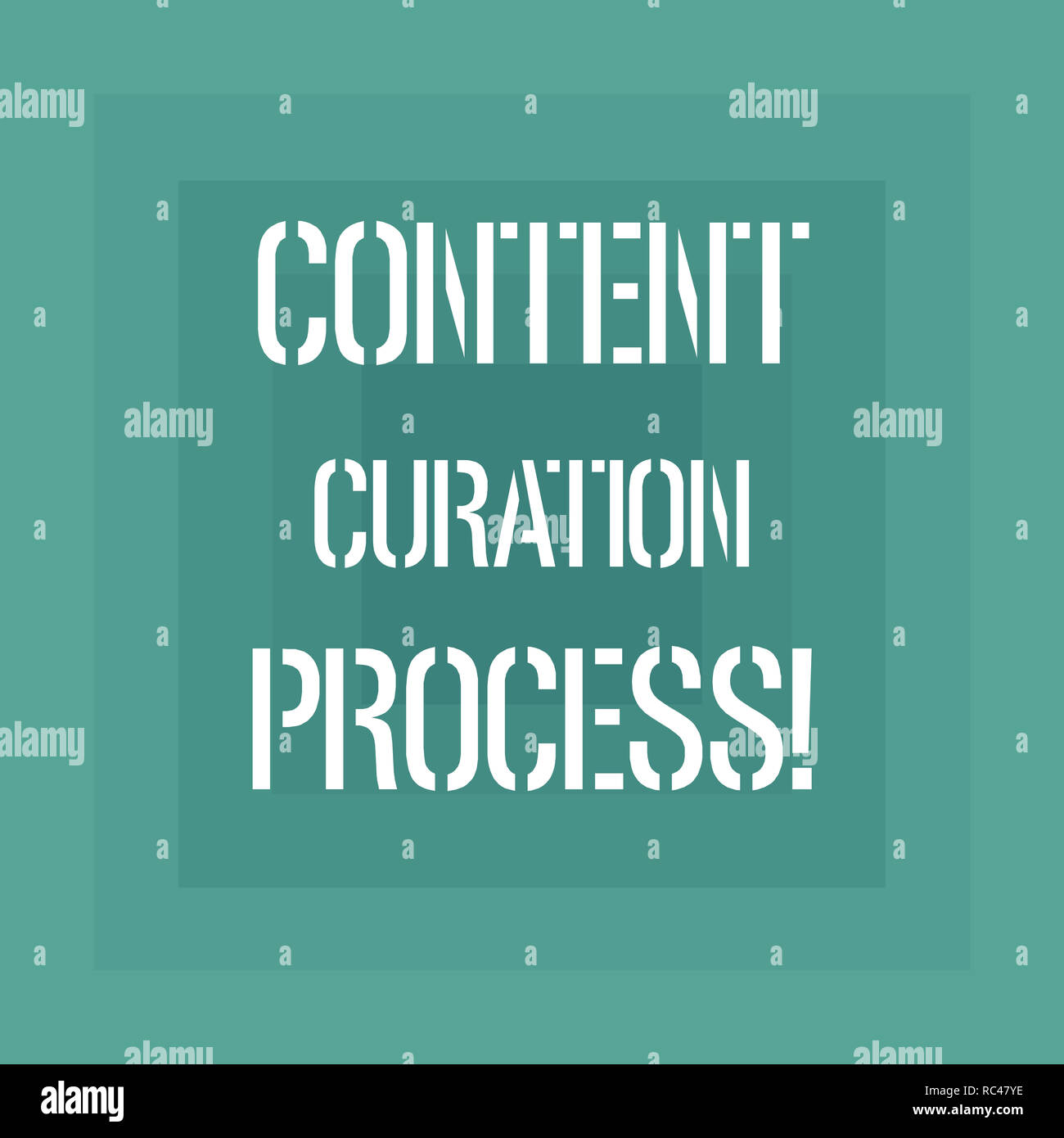 Text sign showing Content Curation Process. Conceptual photo Gathering ...