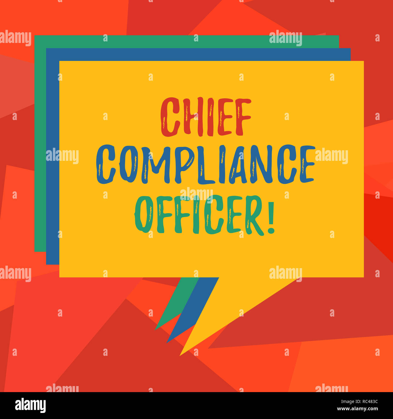 Word writing text Chief Compliance Officer. Business concept for ...