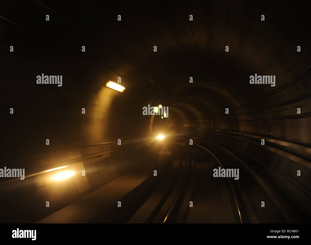 Denmark. Copenhagen. Subway tunnel Stock Photo - Alamy