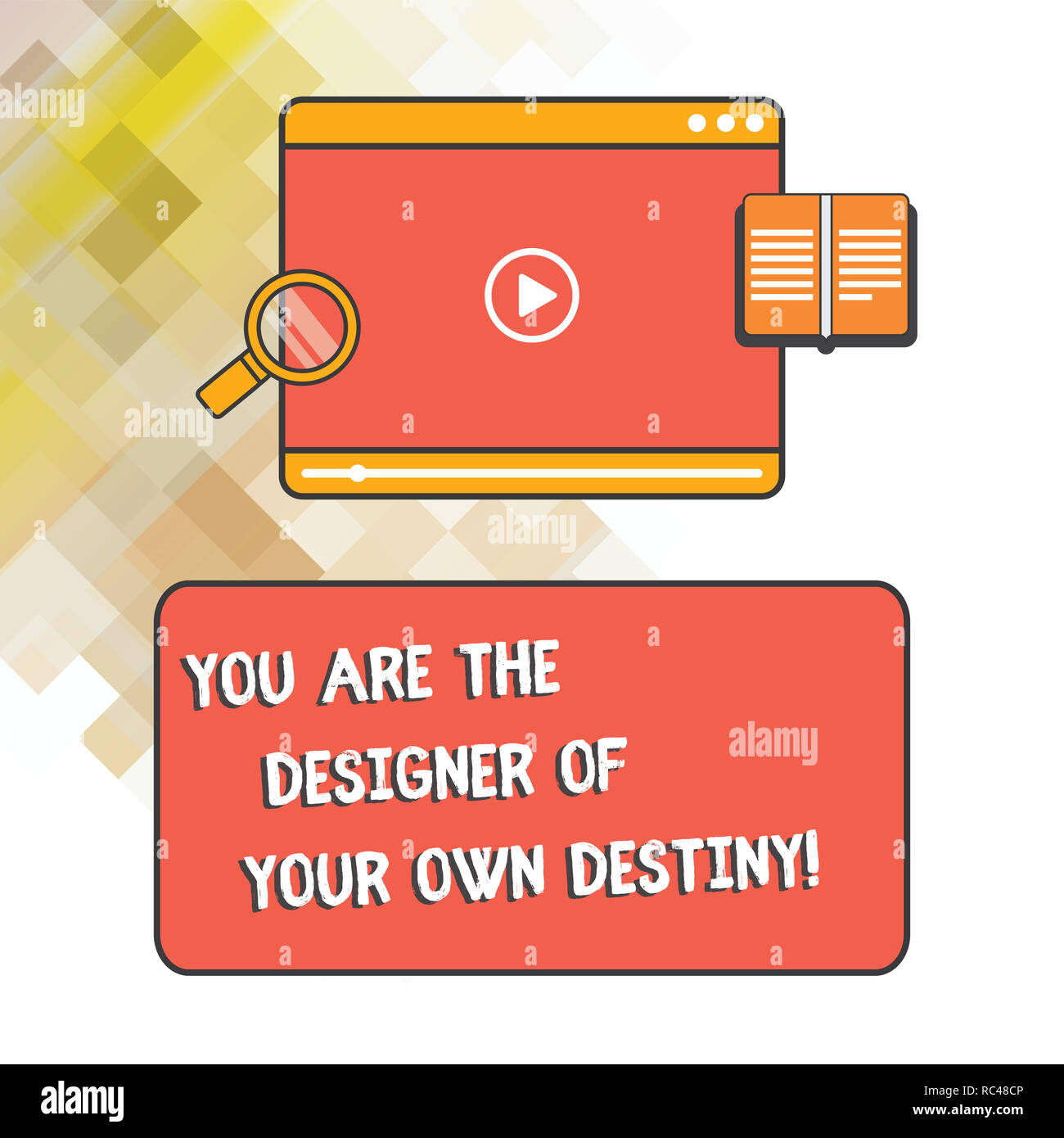 You are the designer of your own destiny hi-res stock photography and ...
