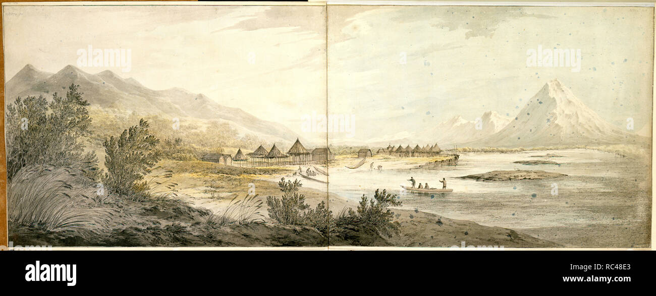 Drawings of the places visited in the southern oceans on the third ...