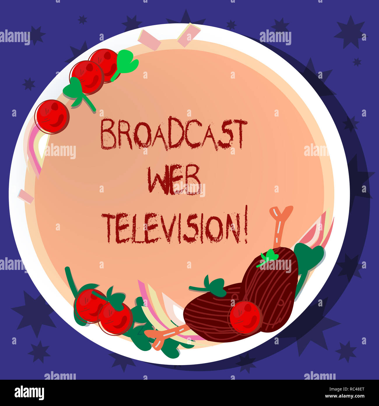 Word writing text Broadcast Web Television. Business concept for media ...