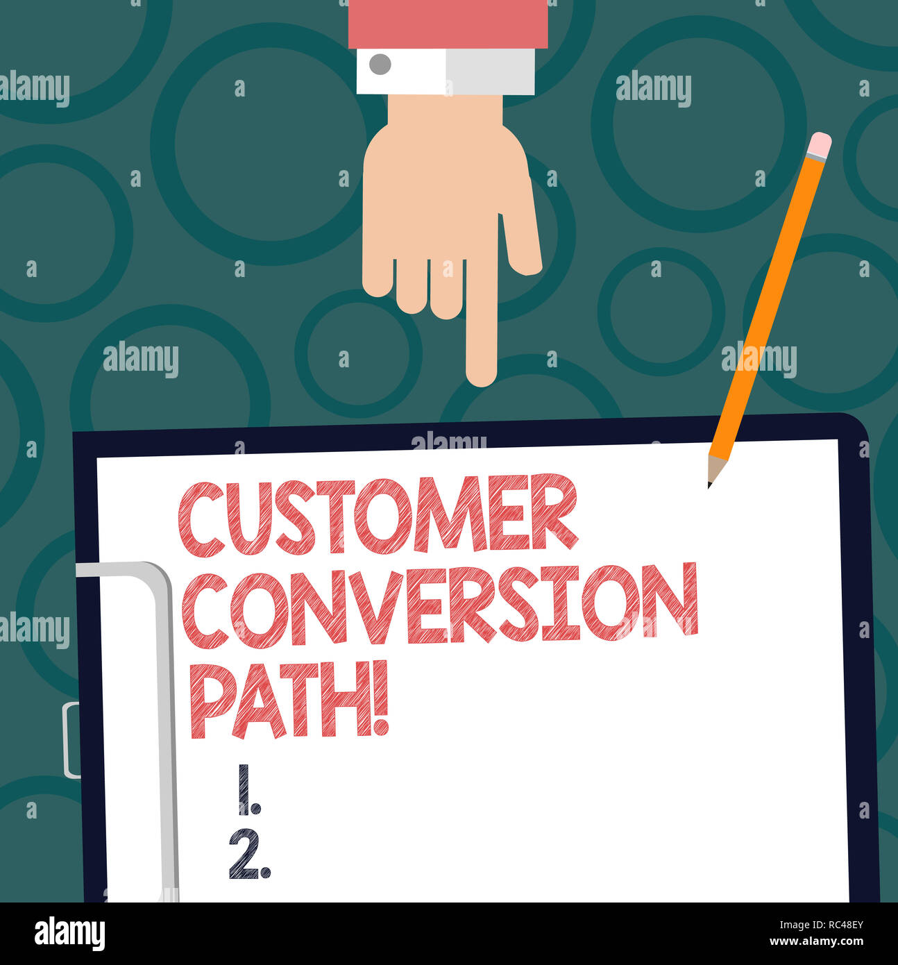 Text sign showing Customer Conversion Path. Conceptual photo steps that ...