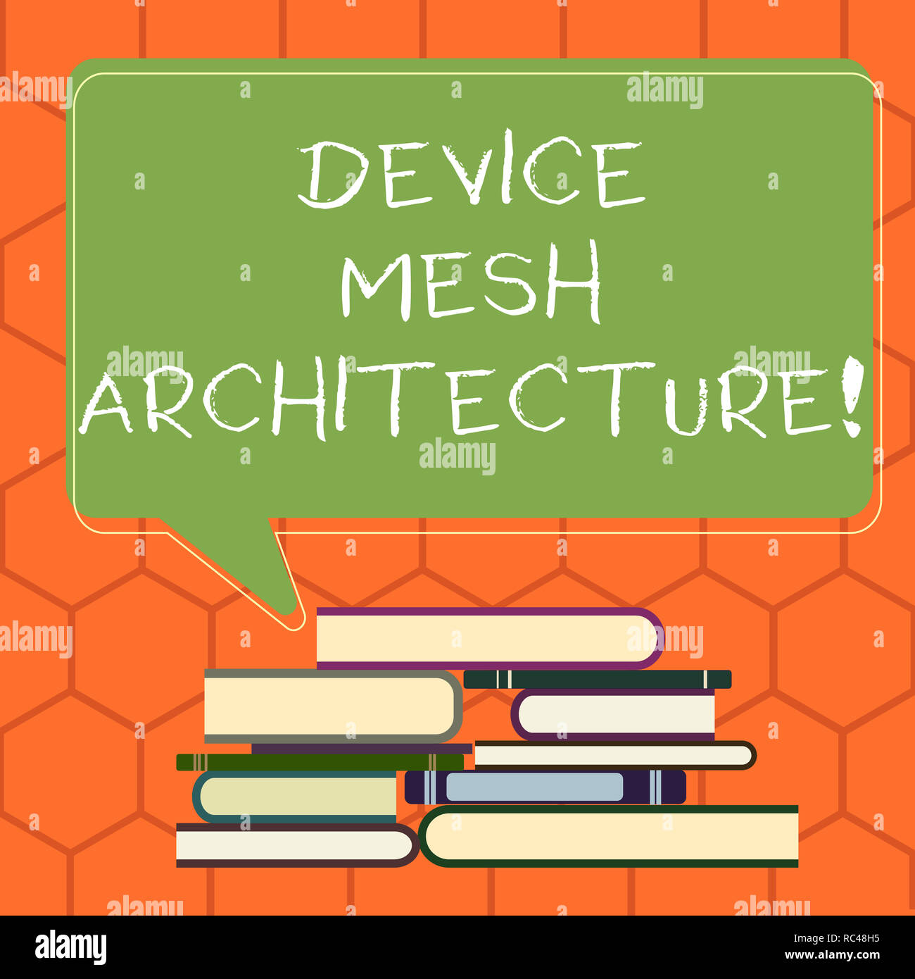 Handwriting text Device Mesh Architecture. Concept meaning Digital ...