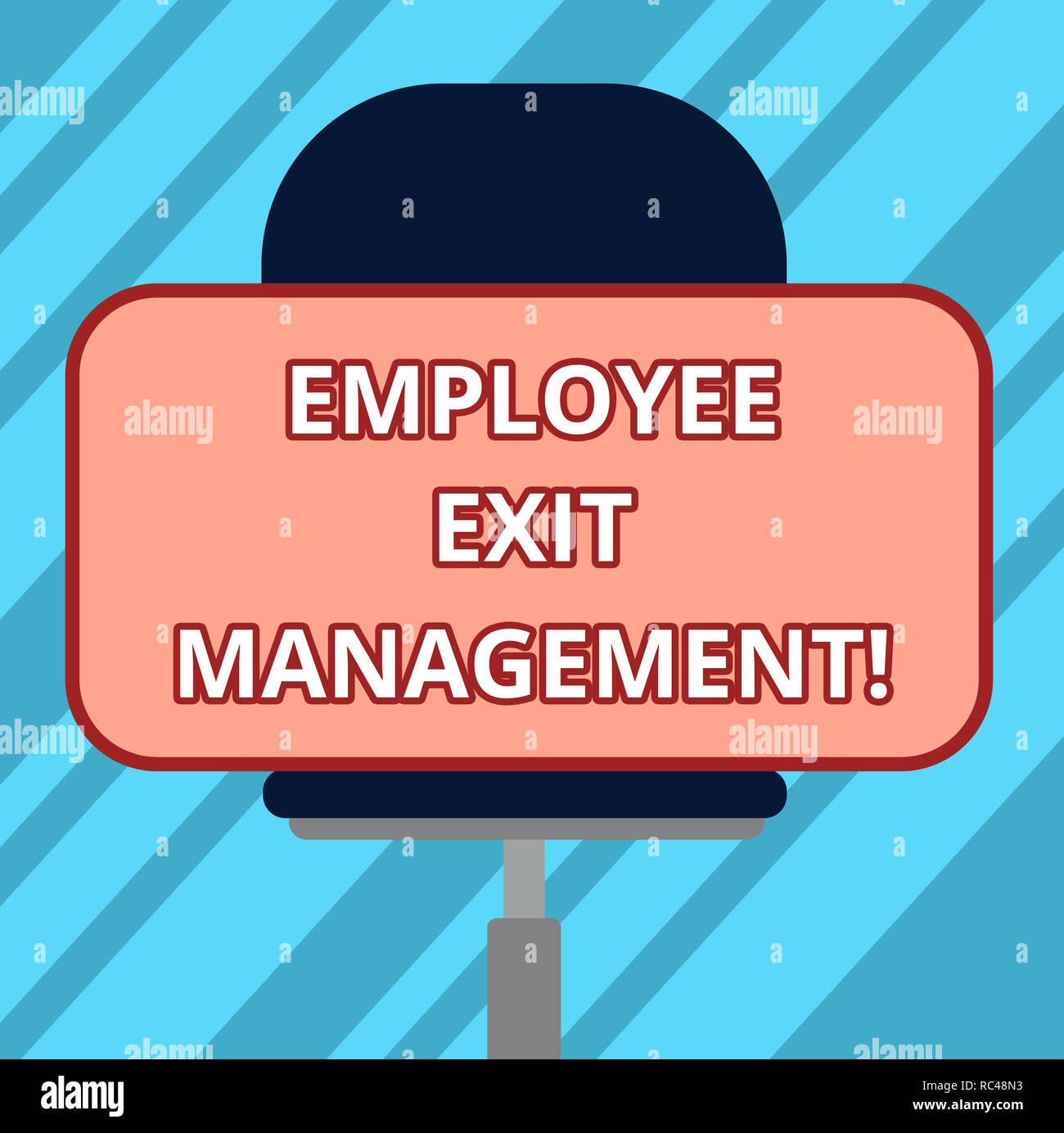 Text sign showing Employee Exit Management. Conceptual photo Separation ...