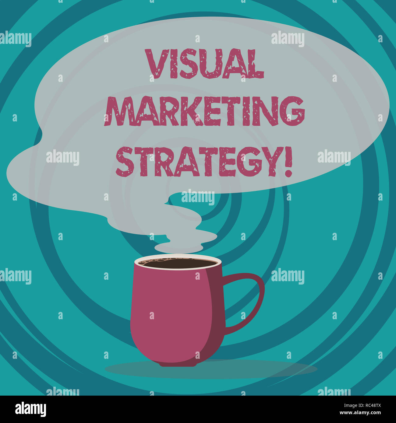 Writing note showing Visual Marketing Strategy. Business photo ...