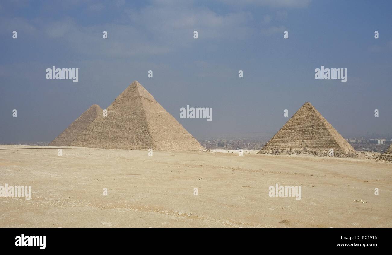 Egypt. The Pyramids of Giza. Great Pyramid of Giza (known as the Great ...