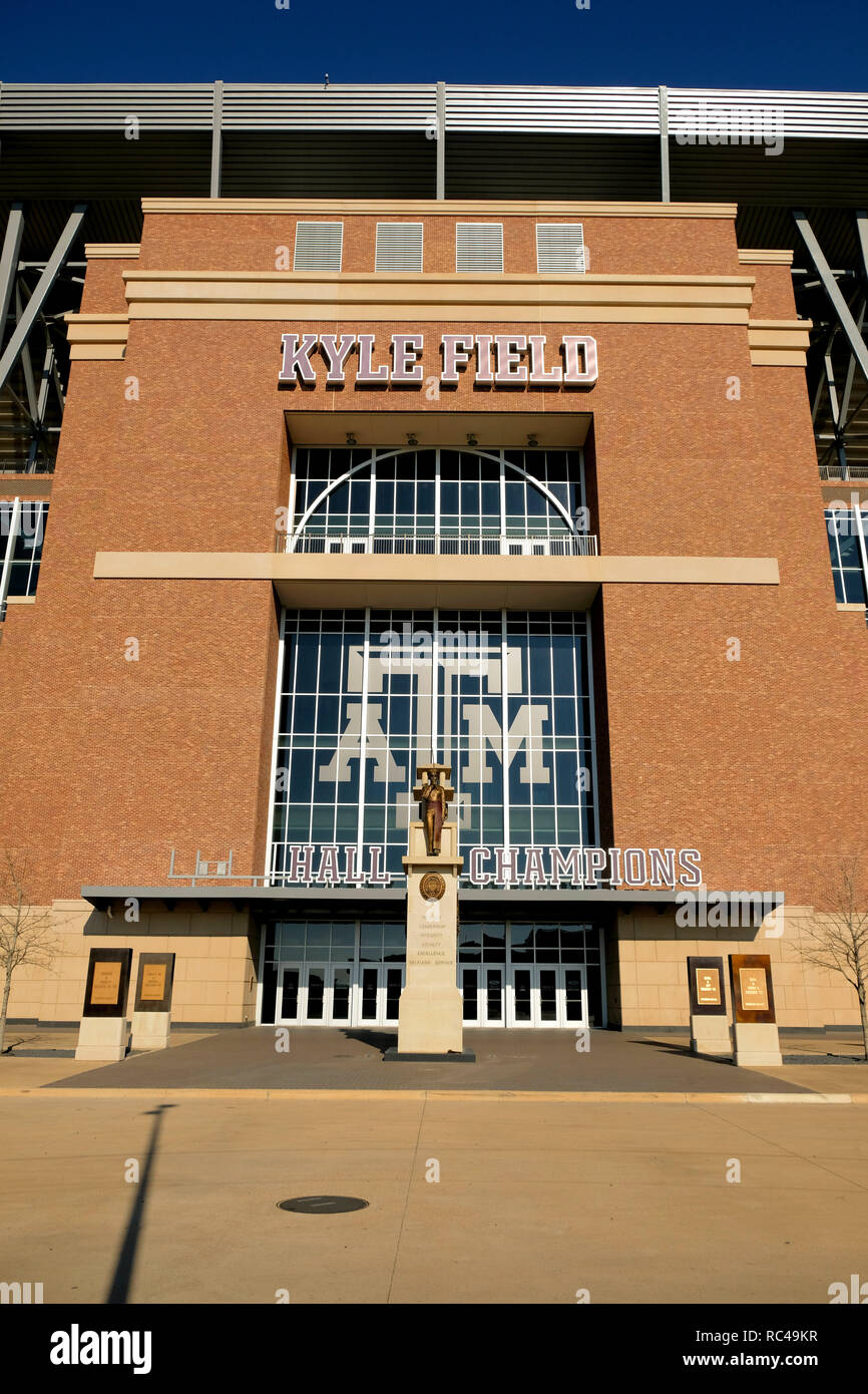 Kyle Field on the campus of Texas A&M University in College Station ...
