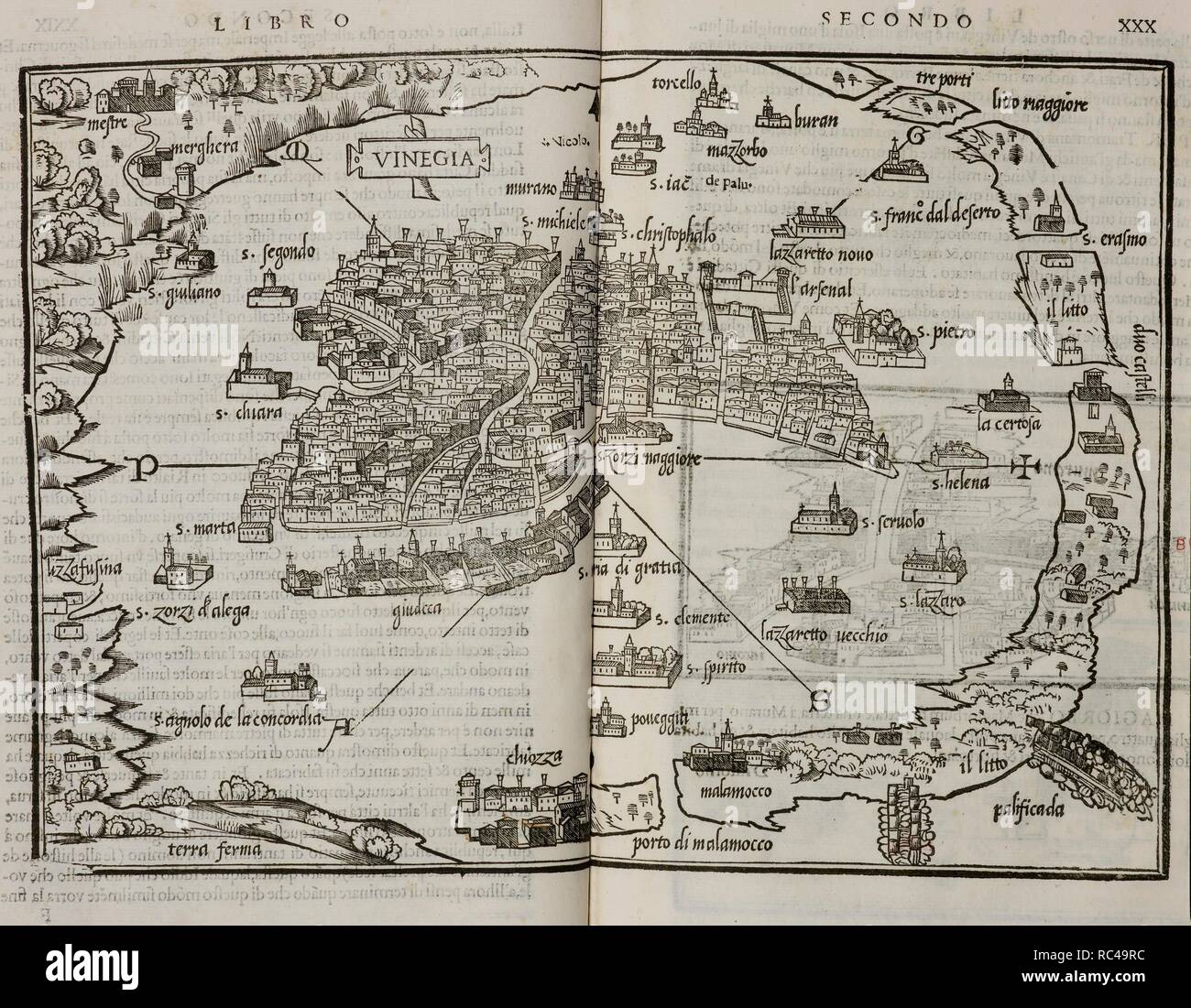 Venice map 16th century hi-res stock photography and images - Alamy