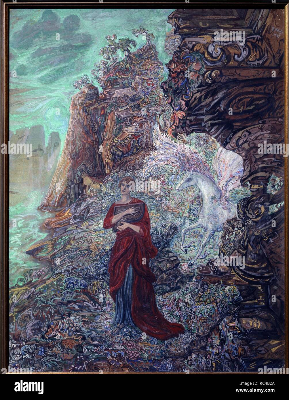 Sappho and Pegasus. Museum: PRIVATE COLLECTION. Author: Millioti ...