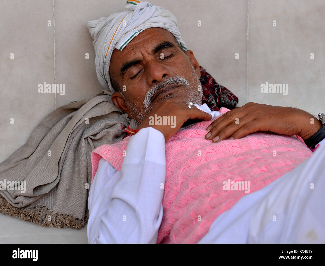 Indian man sleeping hi-res stock photography and images - Alamy