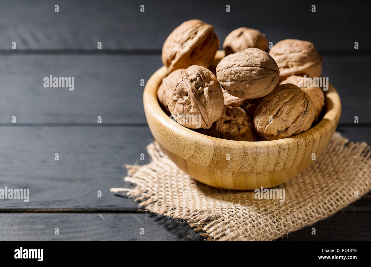 Organic healthy food and clean eating such a walnuts Stock Photo - Alamy