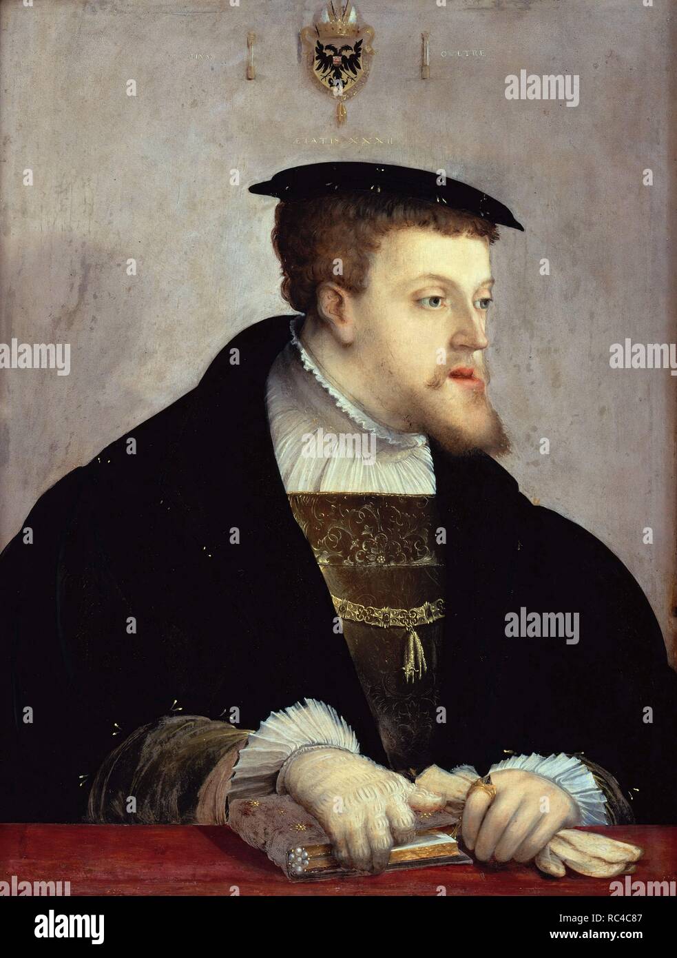 Portrait of the Emperor Charles V (1500-1558). Museum: Staatliche ...