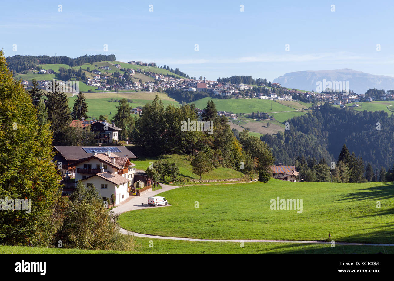 SOUTH TYROL, ITALY ON SEPTEMBER 12, 2018. View of the countryside ...