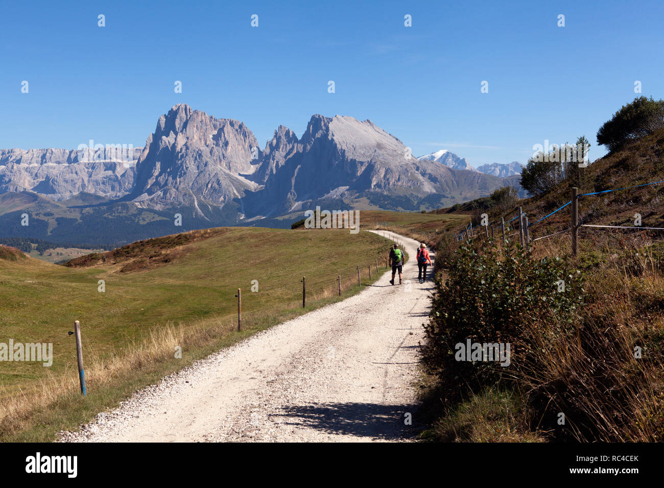 COMPACCIO COMPATSCH, ITALY ON September 12, 2018. View of the landscape ...
