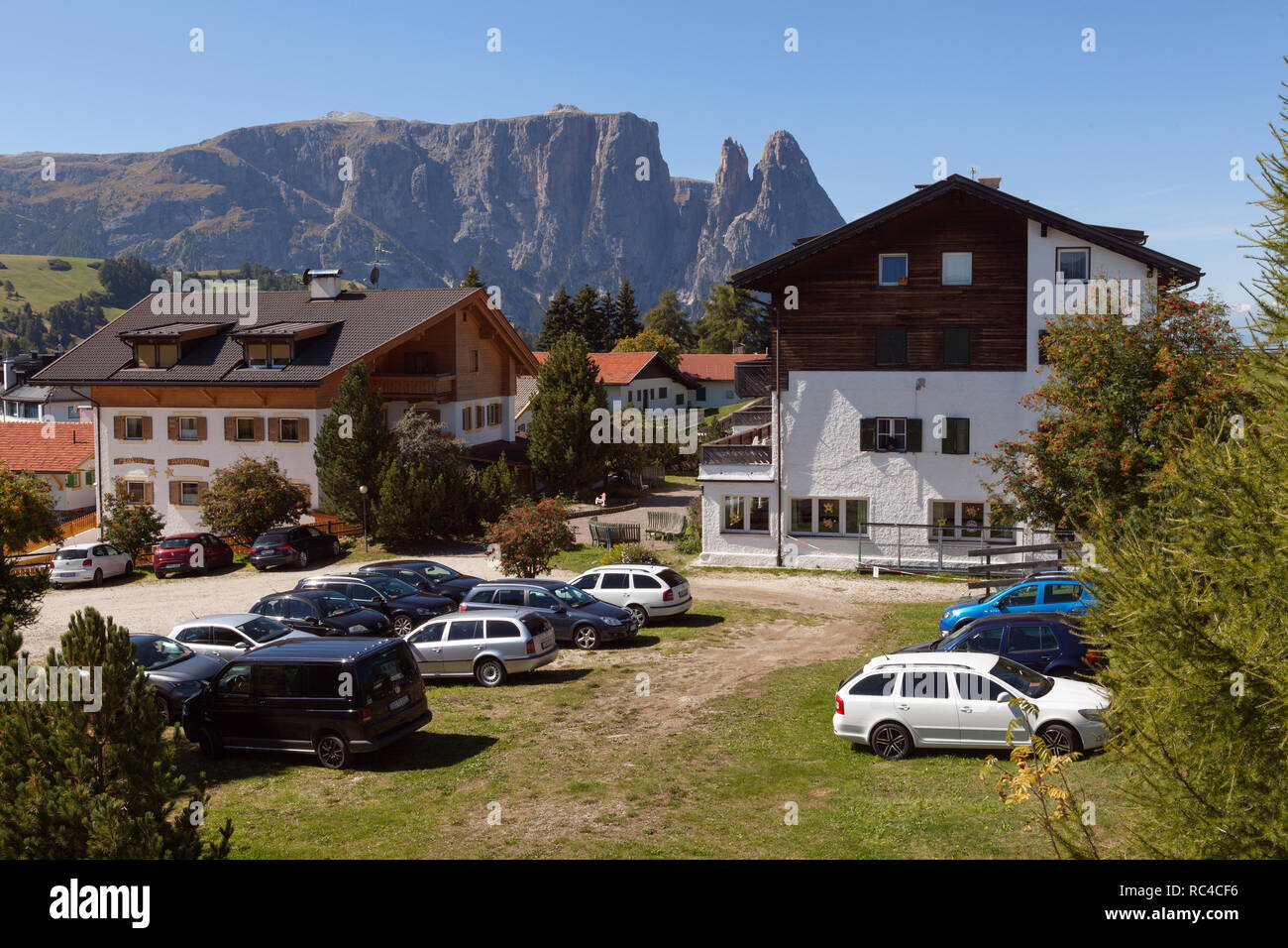 COMPACCIO COMPATSCH, ITALY ON September 12, 2018. View of the area ...