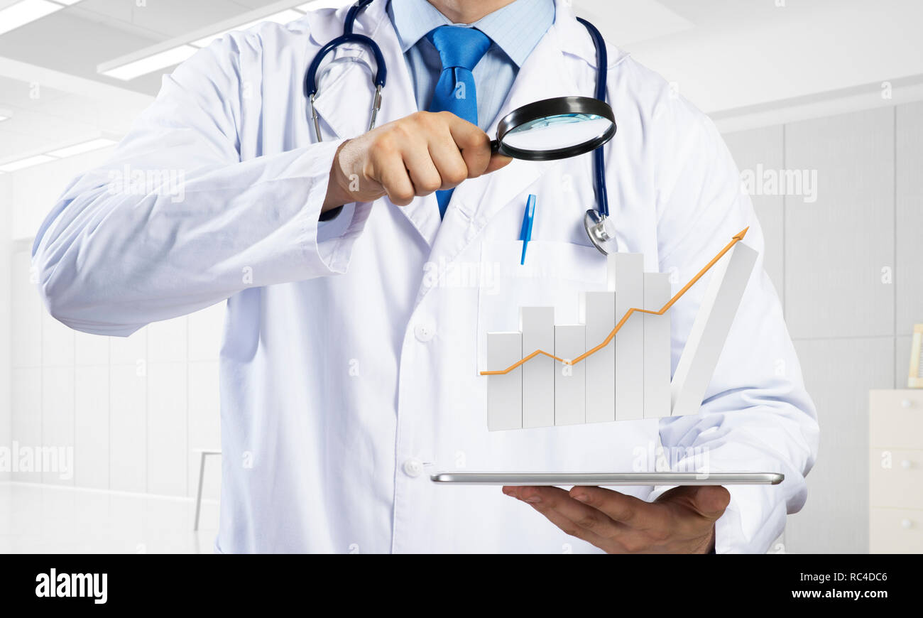 Conceptual image of analytical doctor Stock Photo - Alamy