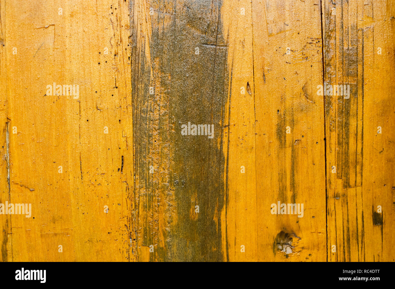 Old yellow wood background texture og the door Stock Photo - Alamy