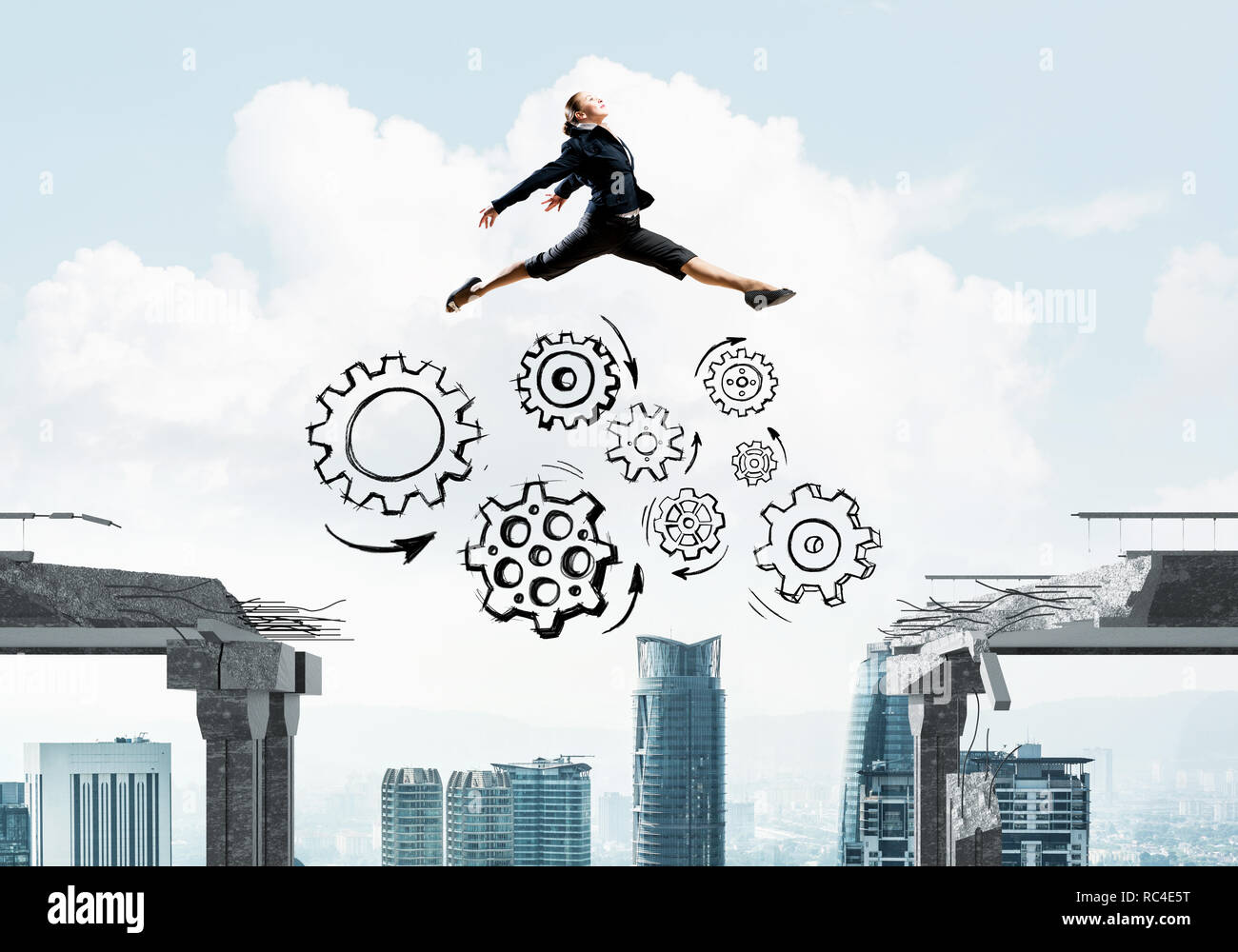 Problem and difficulties overcoming concept Stock Photo - Alamy