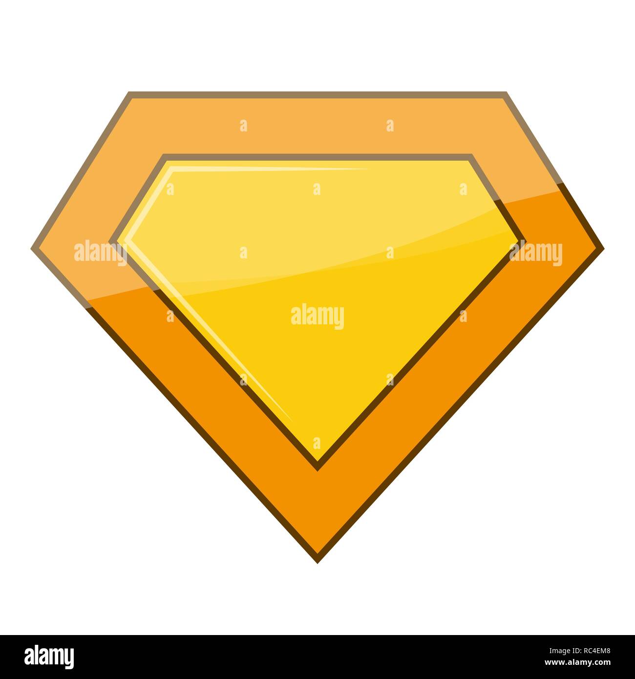 Bright superhero color logo on white background. Vector illustration ...