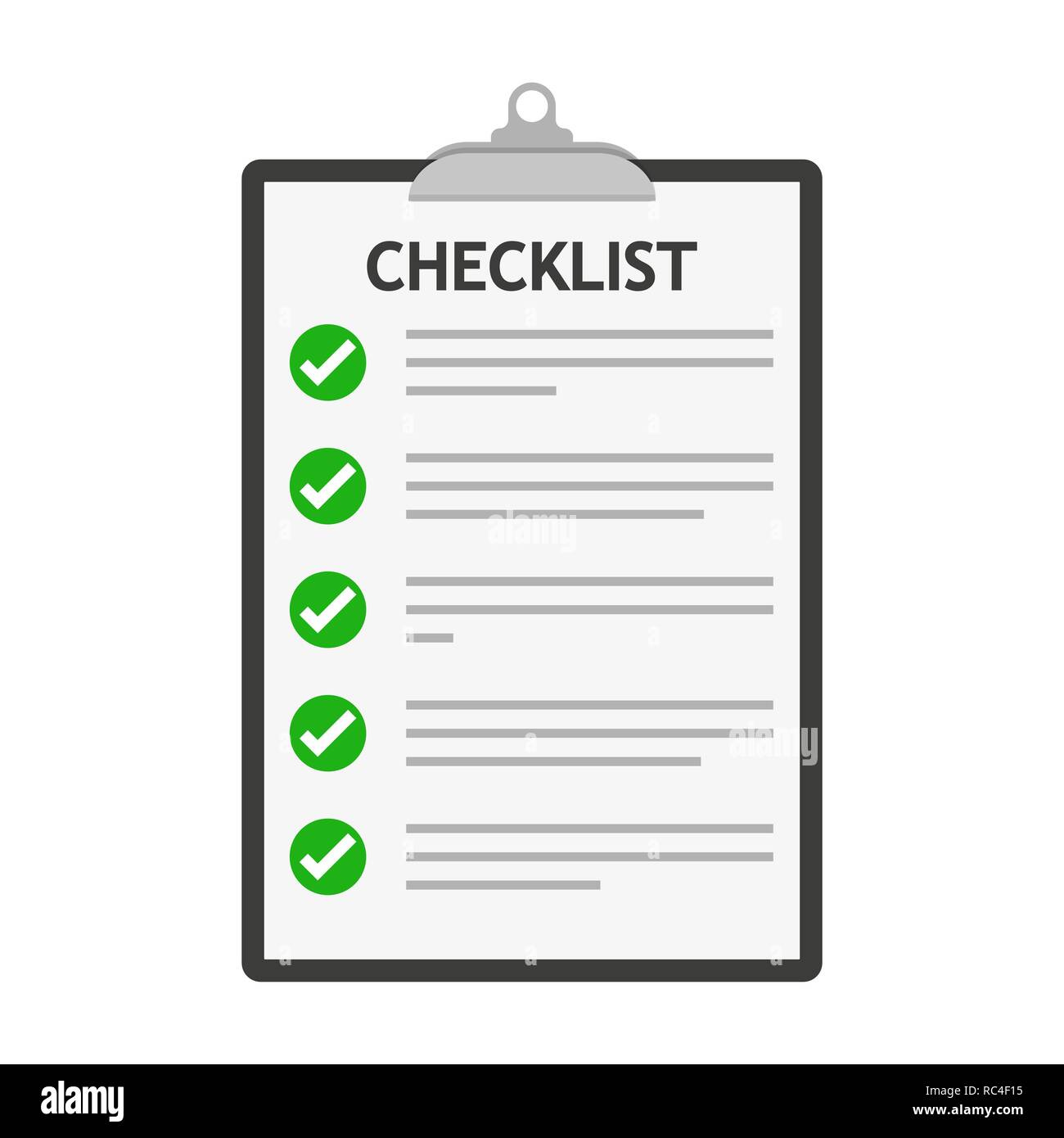 Checklist isolated. Vector illustration. Checklist clipboard in flat ... Checklist isolated. Vector illustration. Checklist clipboard in flat ...