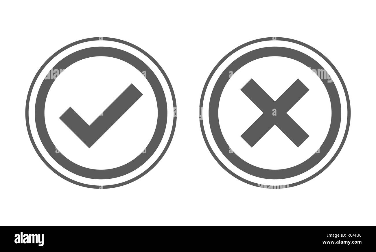 Yes And No Check Marks Vector Illustration Gray Check Marks On White yes-and-no-check-marks-vector-illustration-gray-check-marks-on-white