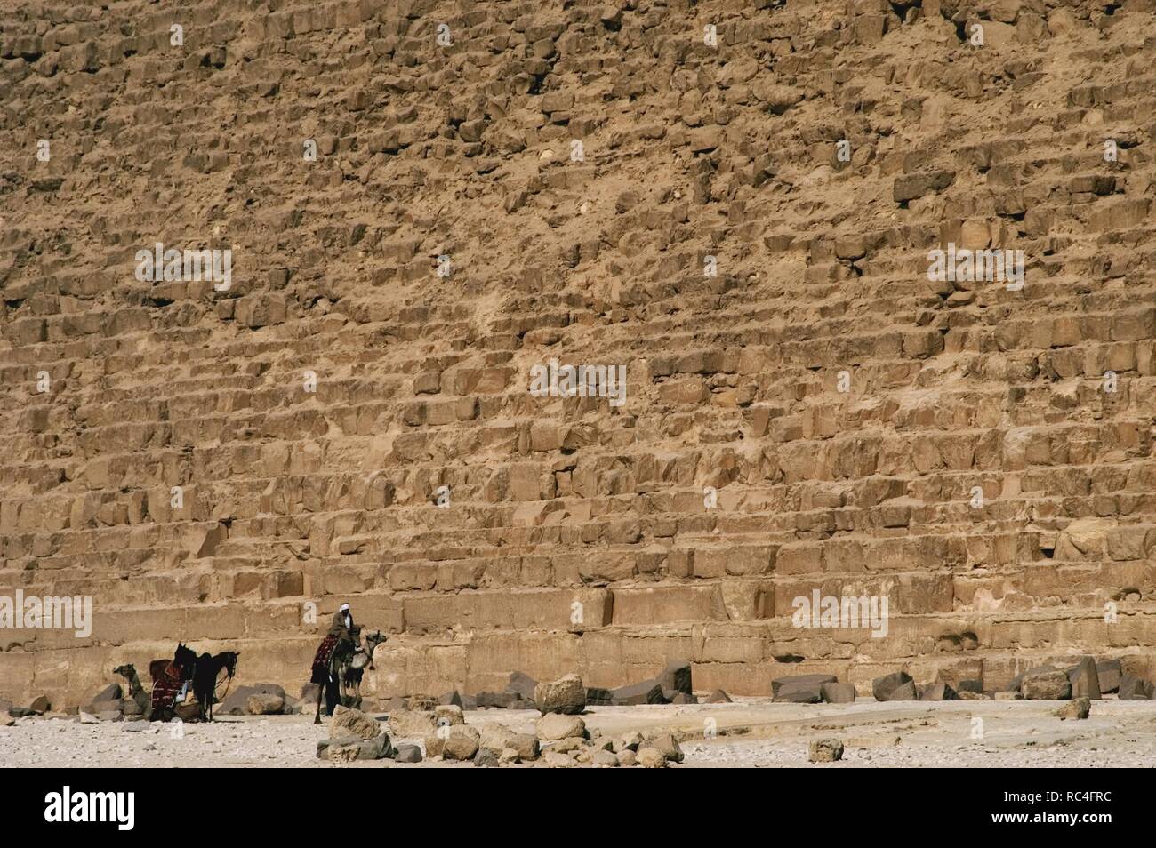 Egypt. Pyramids of Giza. The Pyramid of Khafre, also known as the ...