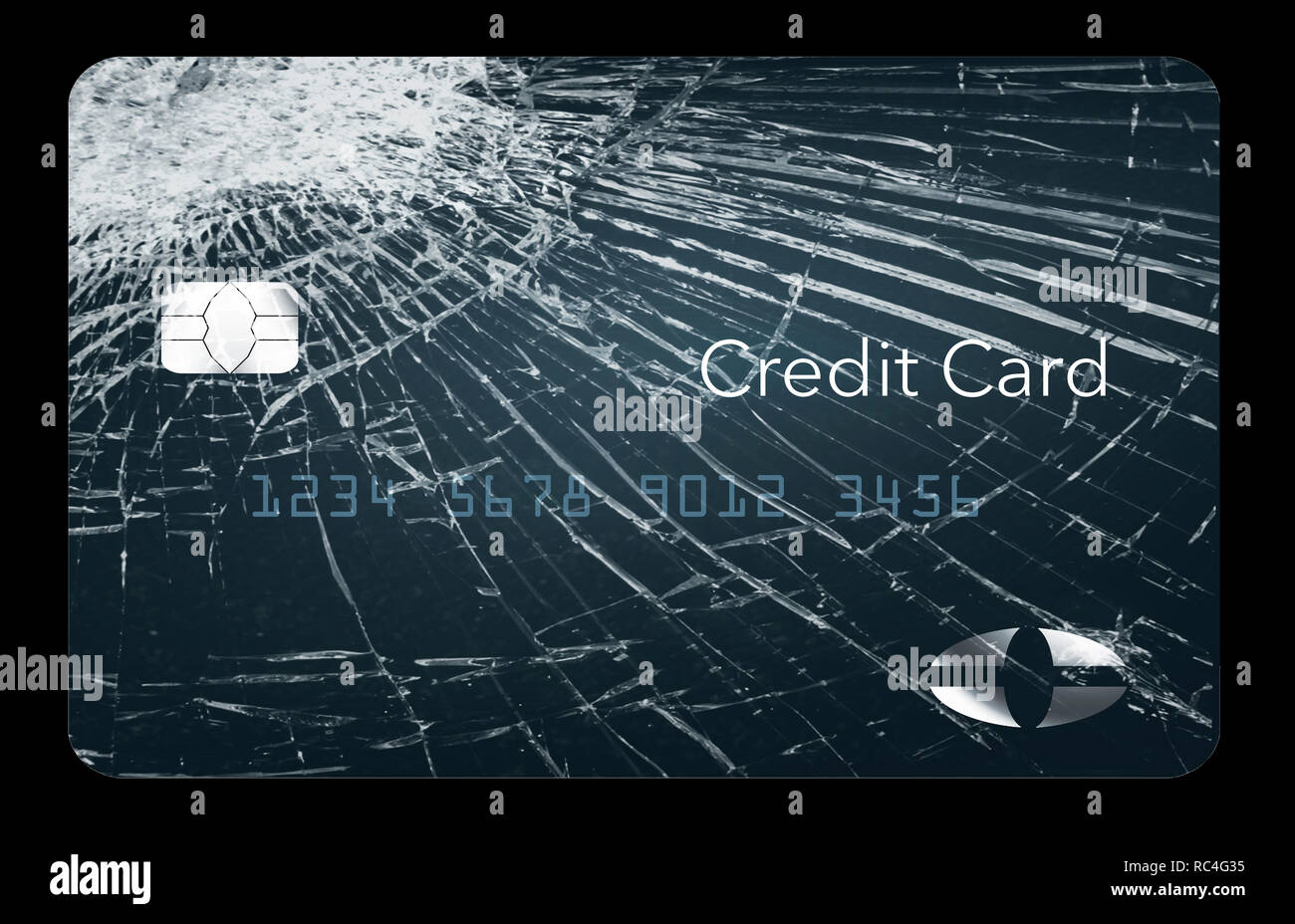 Here is a credit card that looks like broken glass and can be used to ...