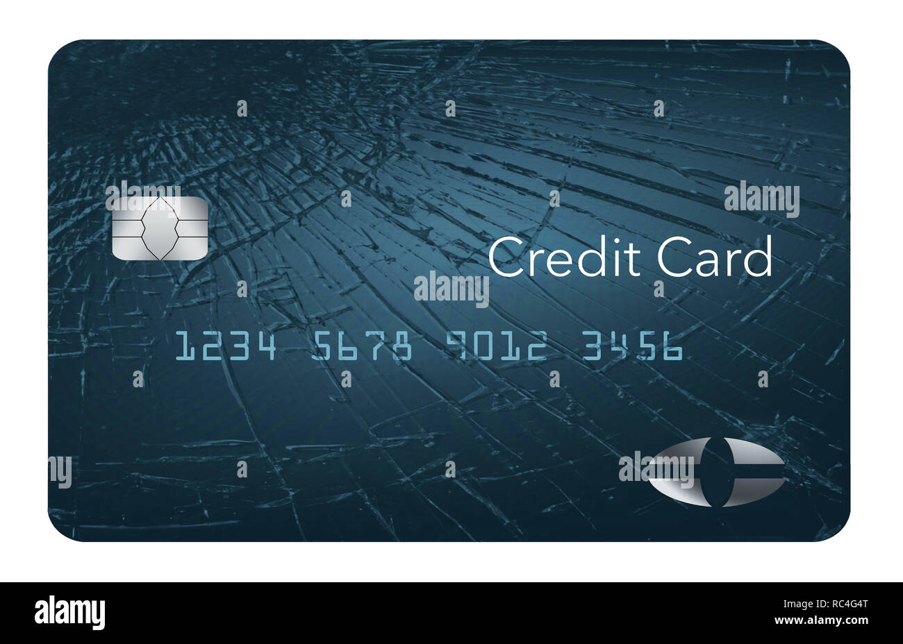 Here is a credit card that looks like broken glass and can be used to ...